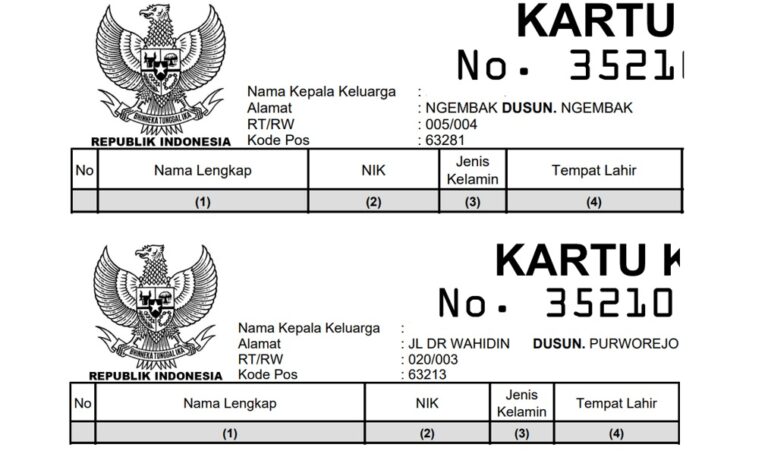 Bagaimana Cara Mengajukan Perubahan KK Lama ke KK Baru (Barcode ...